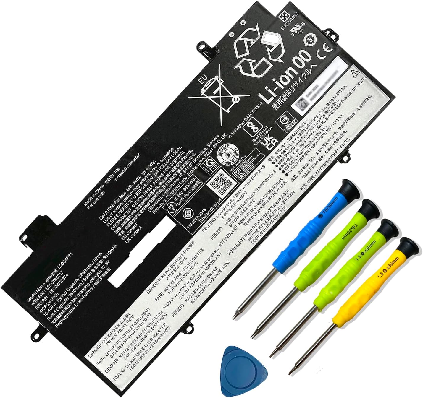 Amazon.com: L20C4P71 SB10T83217 5B10W13974 Battery replacement for ...