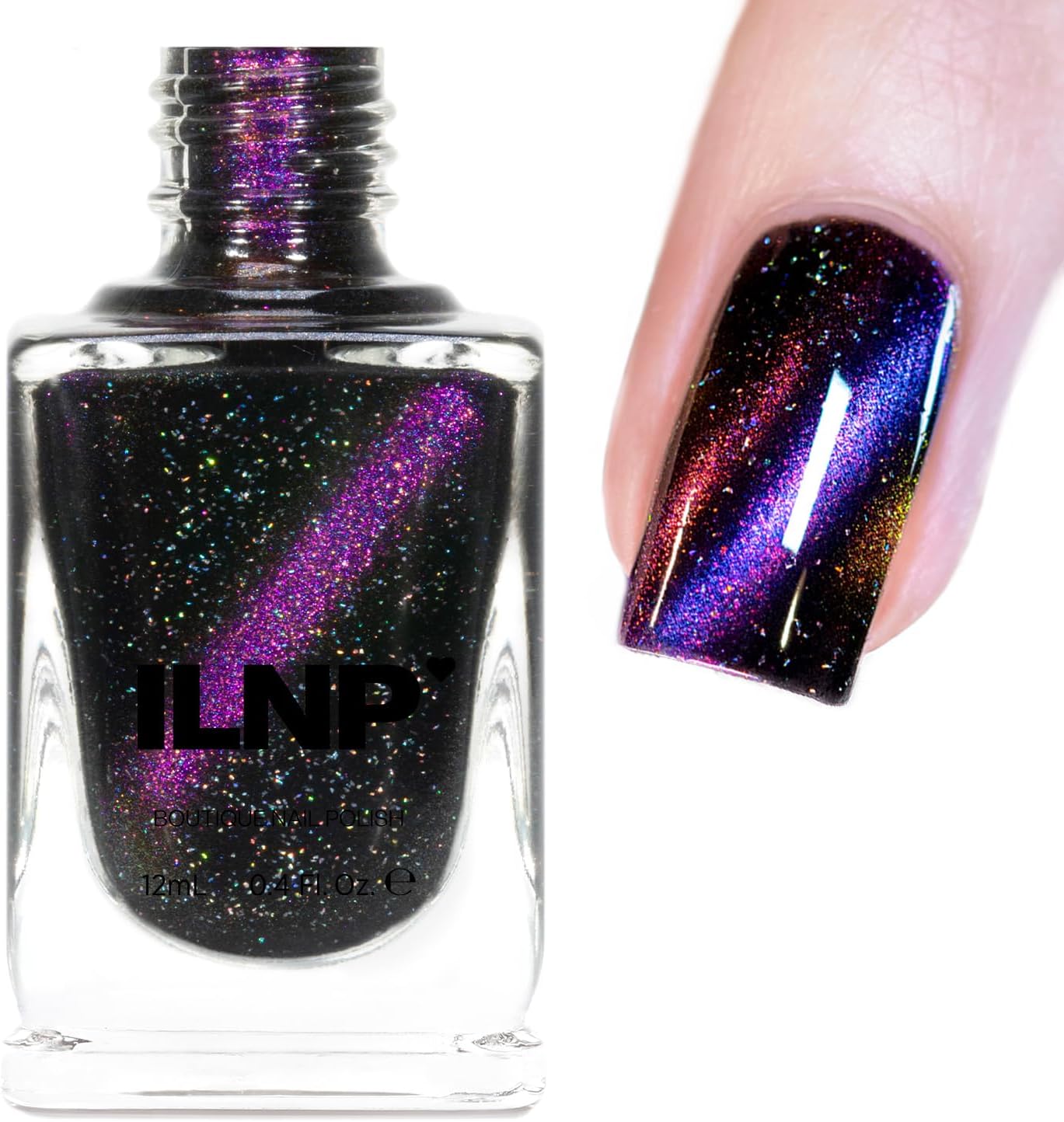 Amazon.com : ILNP High Roller - Black-Based Purple Magnetic Holographic ...