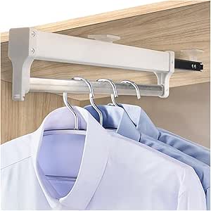 Amazon.com: Pull-out Clothes Rail 30-60 cm,Extendable Clothes Rail,Pull ...