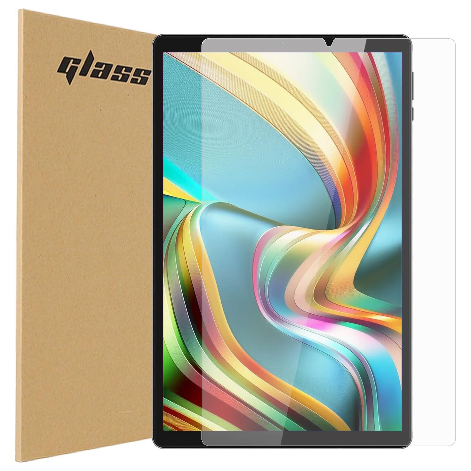 Amazon.com: POWMUS 1 Pack Tablet Screen Protector - Tempered Glass Film ...