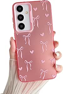 Amazon.com: ZTOFERA for Samsung Galaxy A16 4G/5G Case,Cute Pink Ribbon Bow Tie Aesthetic Phone ...
