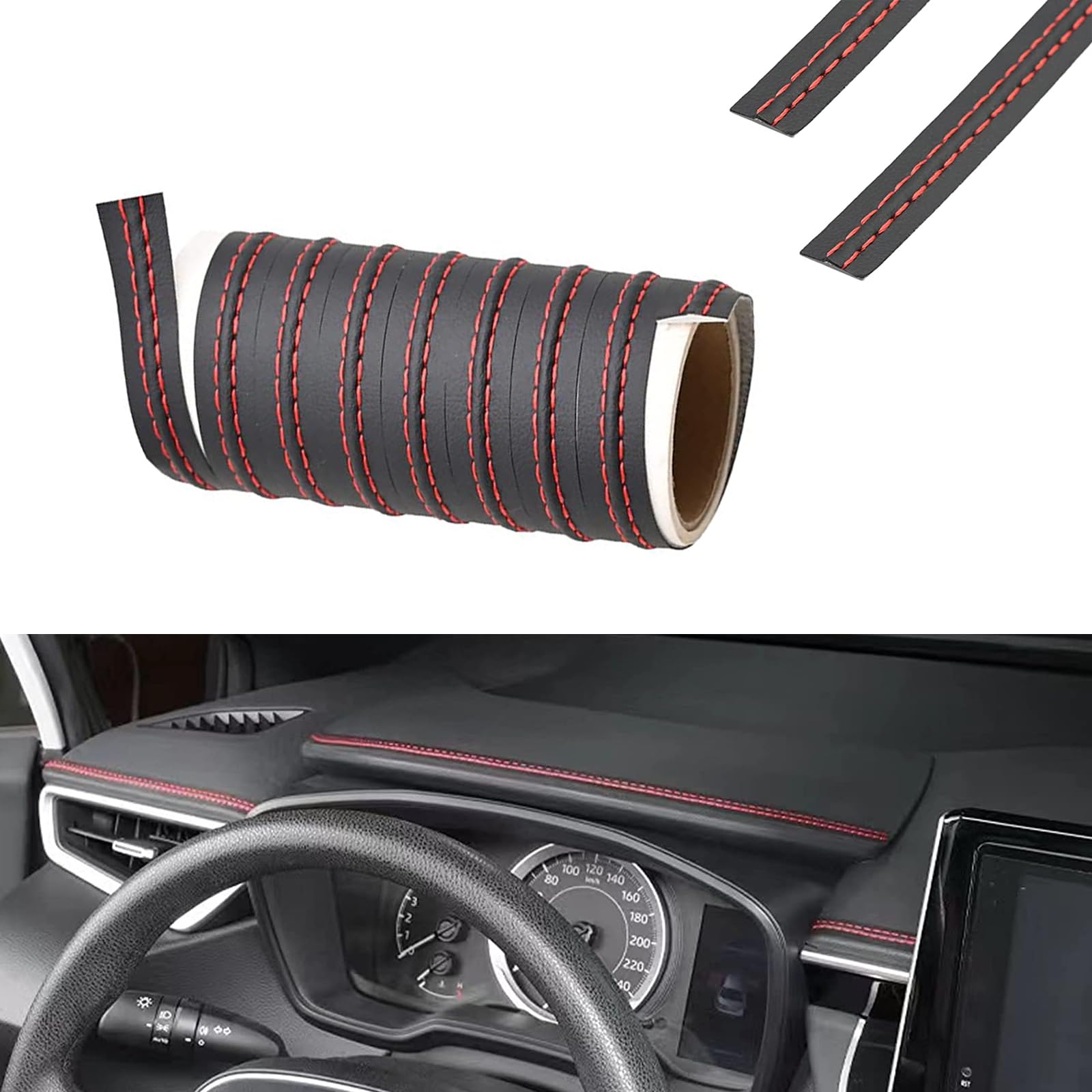 Amazon.com: GKmow 1 Pack 2M/6.56Ft Car Interior Trim Strip, DIY Car ...