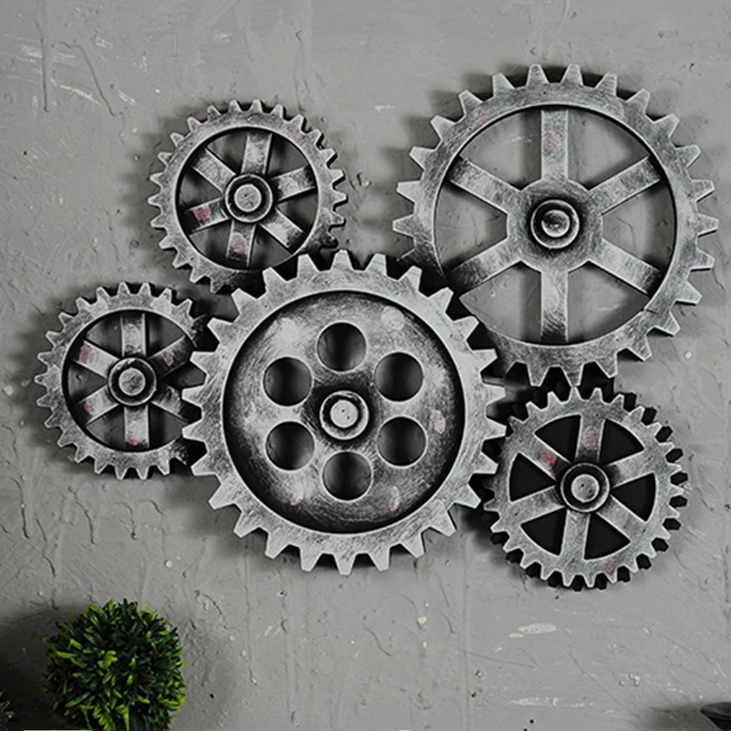 Amazon.com: Steampunk Gears Wall Decor Mechanical Gear Cogs Wall Art ...