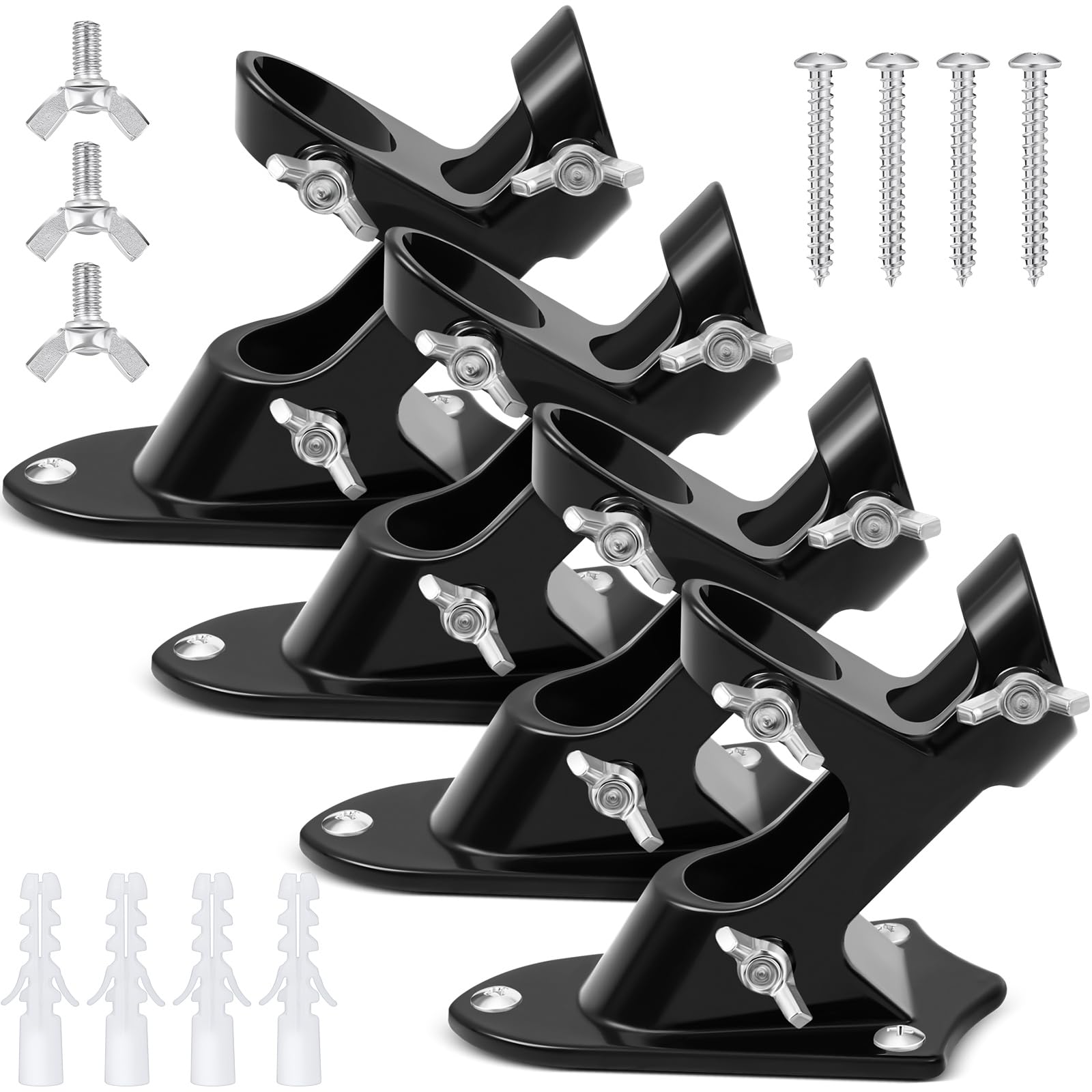 Amazon.com : Jetec 4 Pcs Flag Holder Flag Bracket Heavy Duty House Flag ...