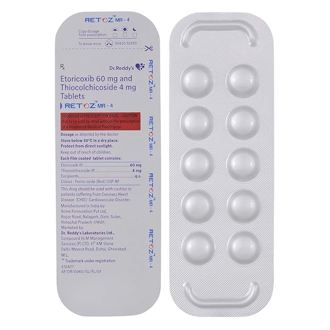 Retoz-MR 60/4mg - Strip of 10 Tablets : Amazon.in: Health & Personal Care