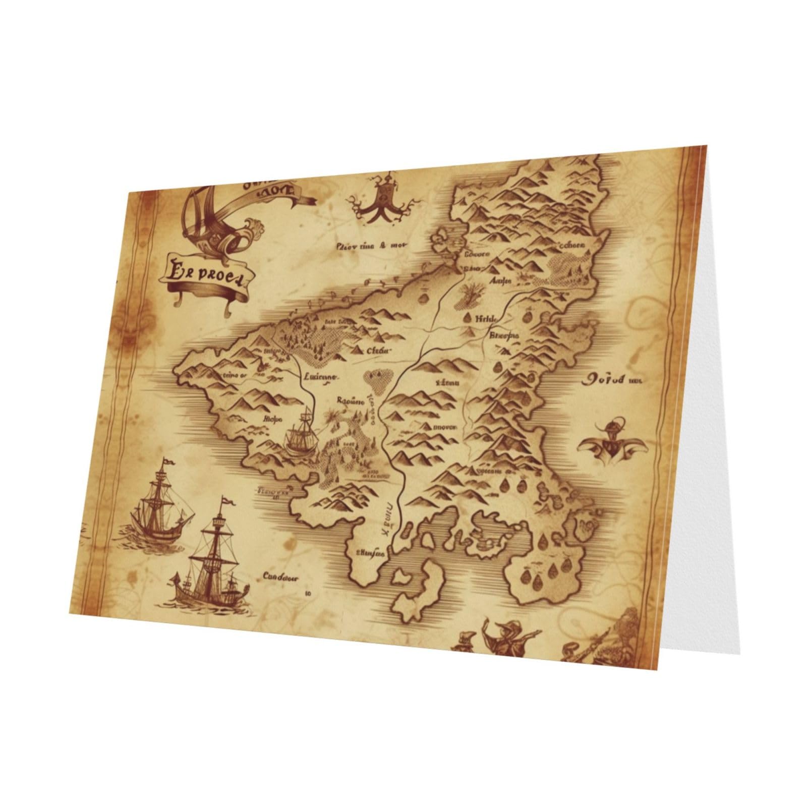 Printable Treasure Map Invitations