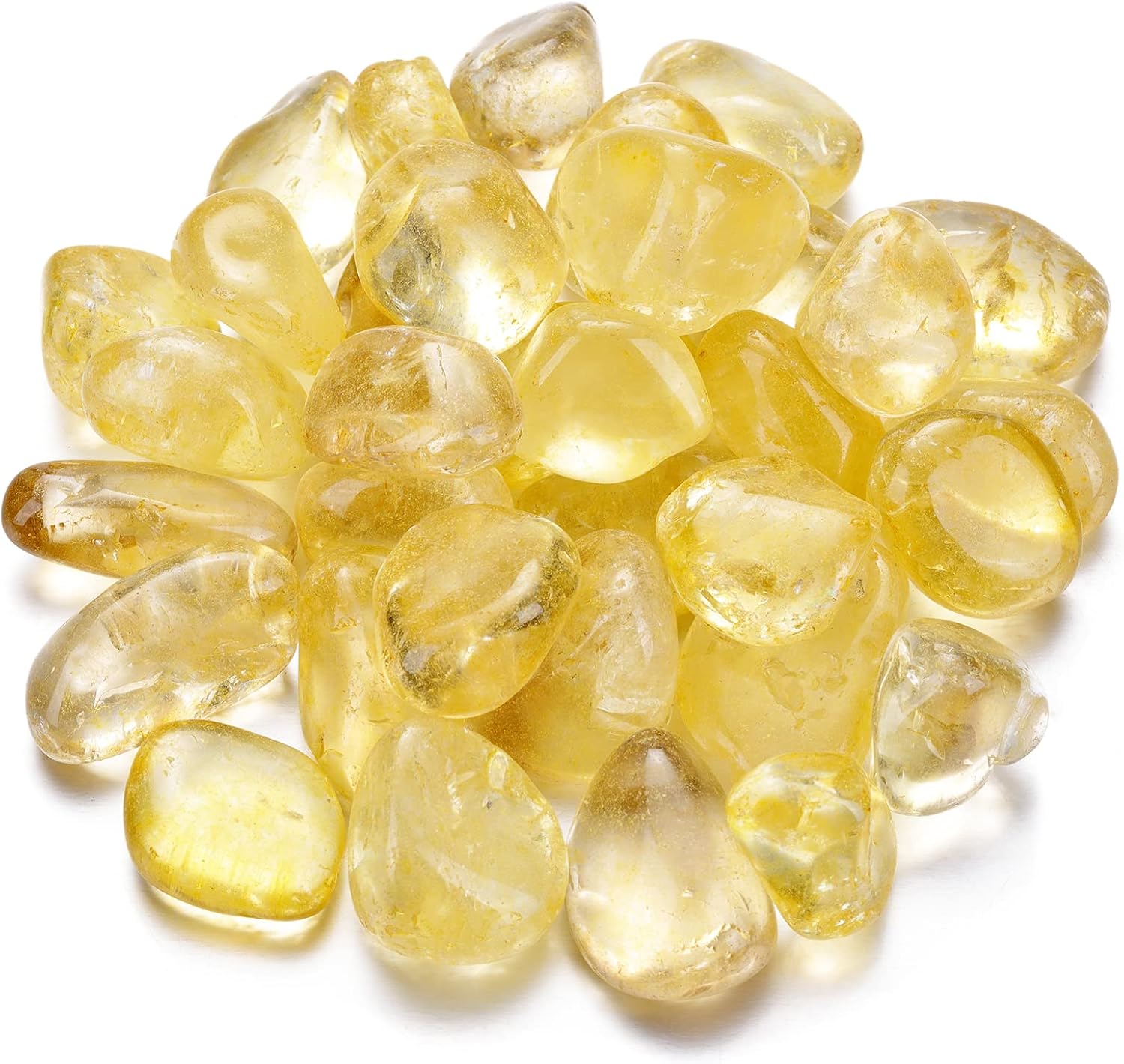 Amazon.com: Top Plaza Bulk Citrine Crystal Stones Real Natural Citrine ...