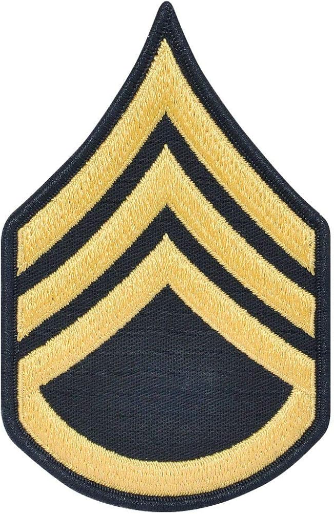 Amazon.com: Army Staff Sergeant SSG E6 Cloth Rank for ASU Size Male ...
