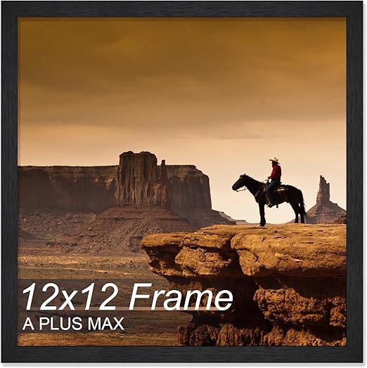 Amazon.com - A PLUS MAX Square 12x12 Frame, Black Engineered Wood ...
