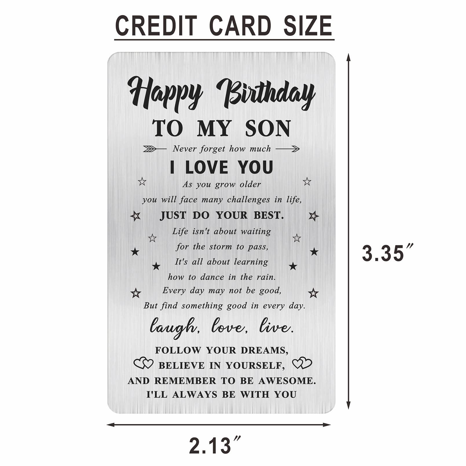 Happy Birthday Son Cards Only