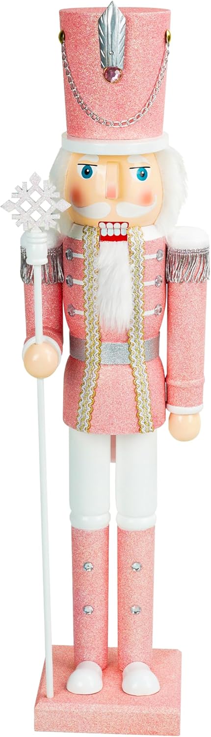 Amazon.com: NEROSUN 24" Wooden Nutcracker Soldier Figure Decor ...