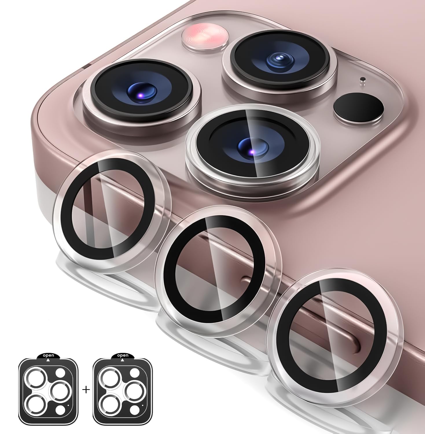 Amazon.com: for iPhone 16 Pro Max/iPhone 16 Pro Camera Lens Protector 2 ...