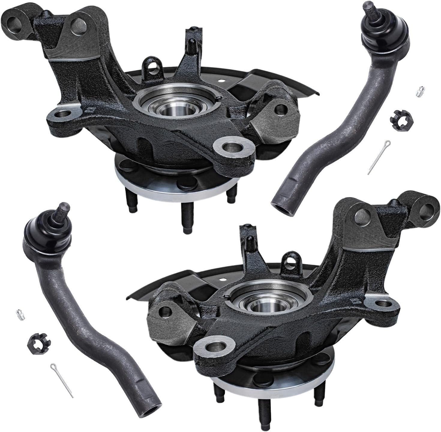 Amazon.com: Detroit Axle - Front 4pc Steering Knuckles Kit for 07-10 ...