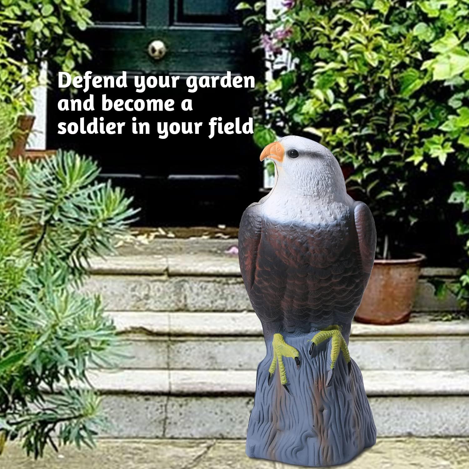 Buy KKY Plastic Fake Eagle Hawk Statue Scarecrow, Fake Bald Eagle is ...