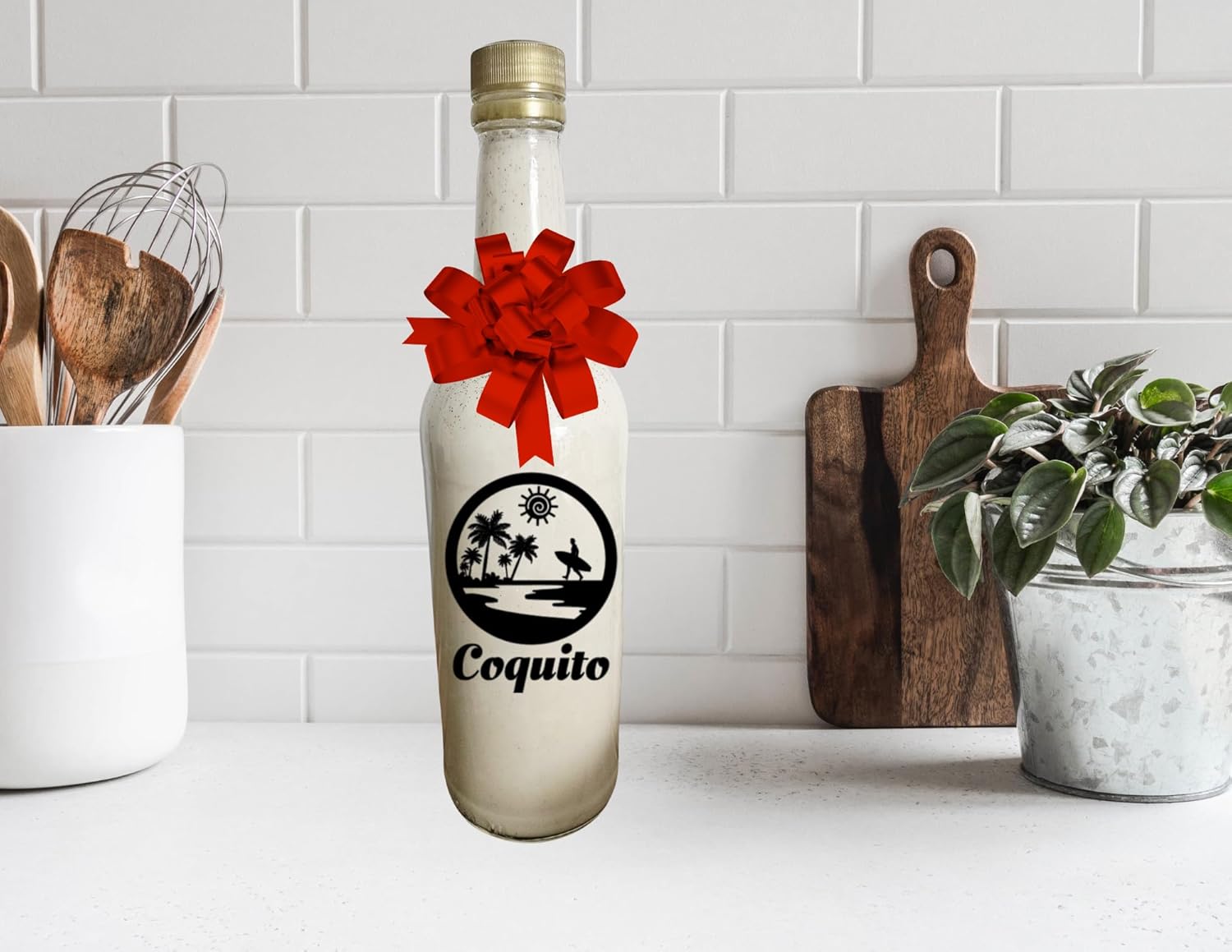 Amazon.com: Coquito Coconut Bottle Vinyl Decal Sticker Glass Bottle ...