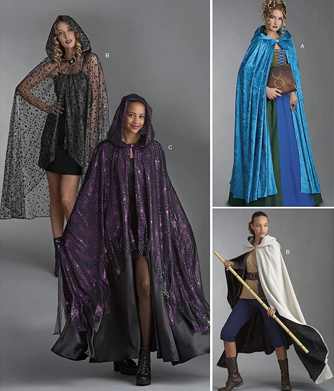 Amazon.com: Simplicity Sewing Pattern H0185 / 8721 - Misses' Capes, OS ...