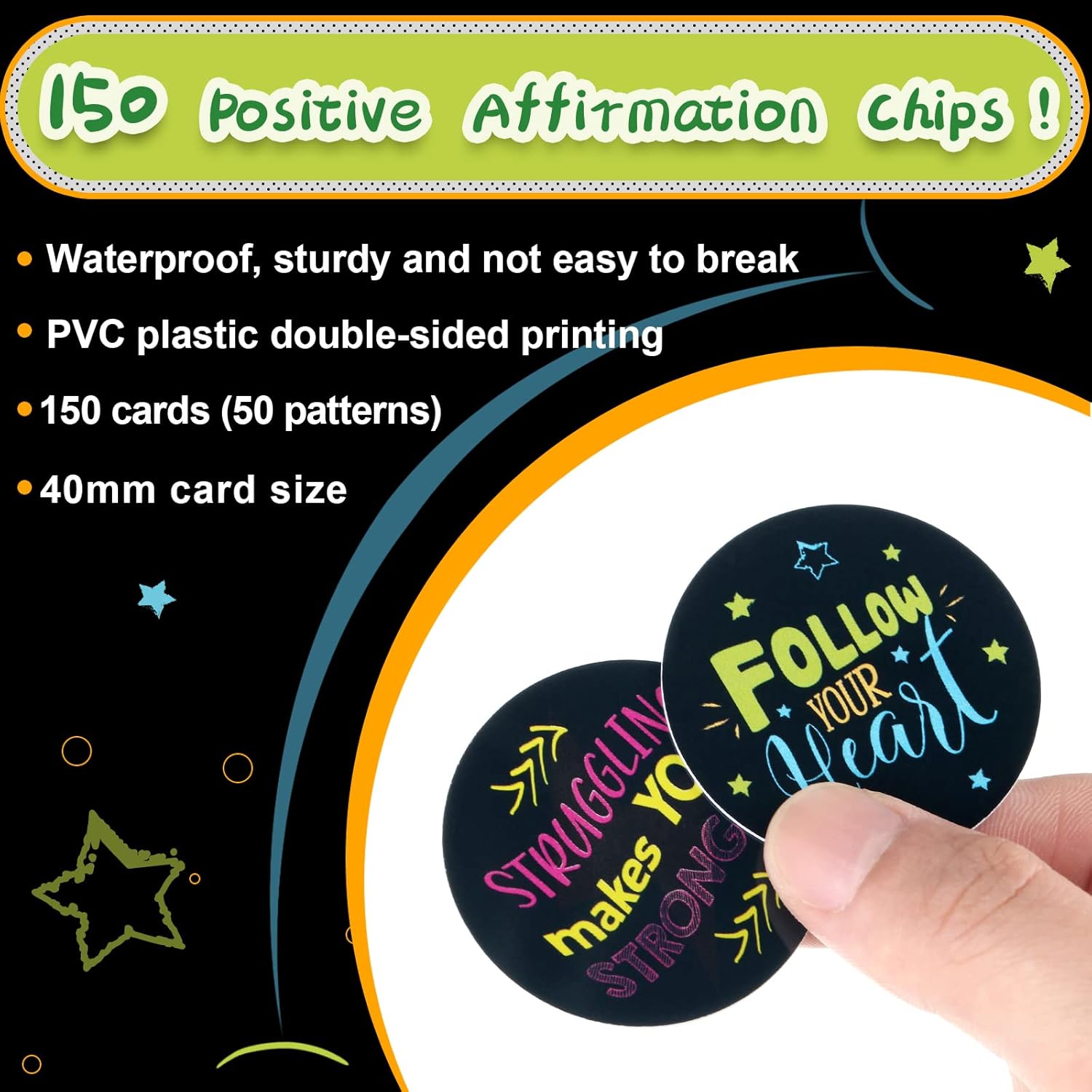 Civaner 150 Pack Positive Affirmation Chips Behavior Philippines | Ubuy