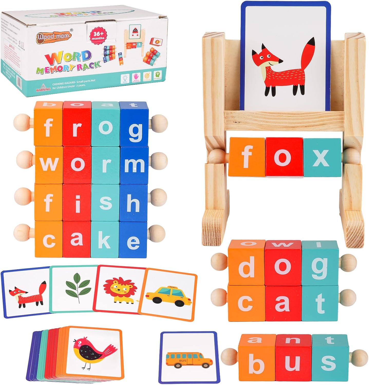 Educational Toys for 4+ Year Olds, Spinning Wooden Phonics Toys ...