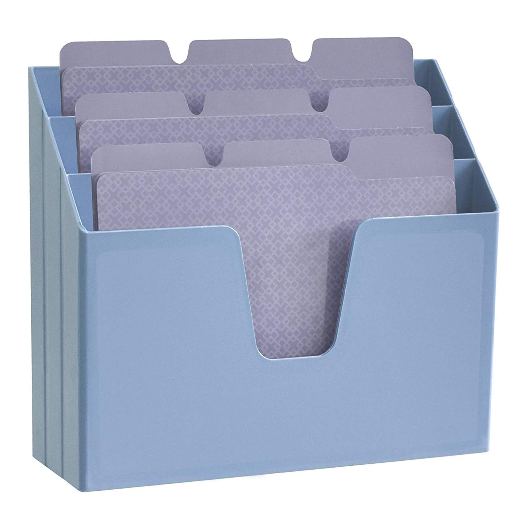 Snapklik.com : Acrimet Horizontal Triple File Folder Holder Organizer ...