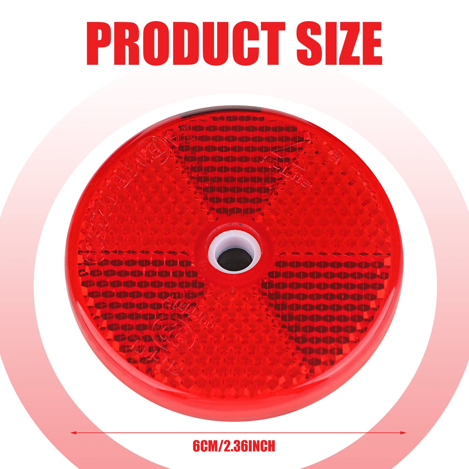Snapklik.com : Kingdder 16 Pack Front Round Reflector For Driveway ...