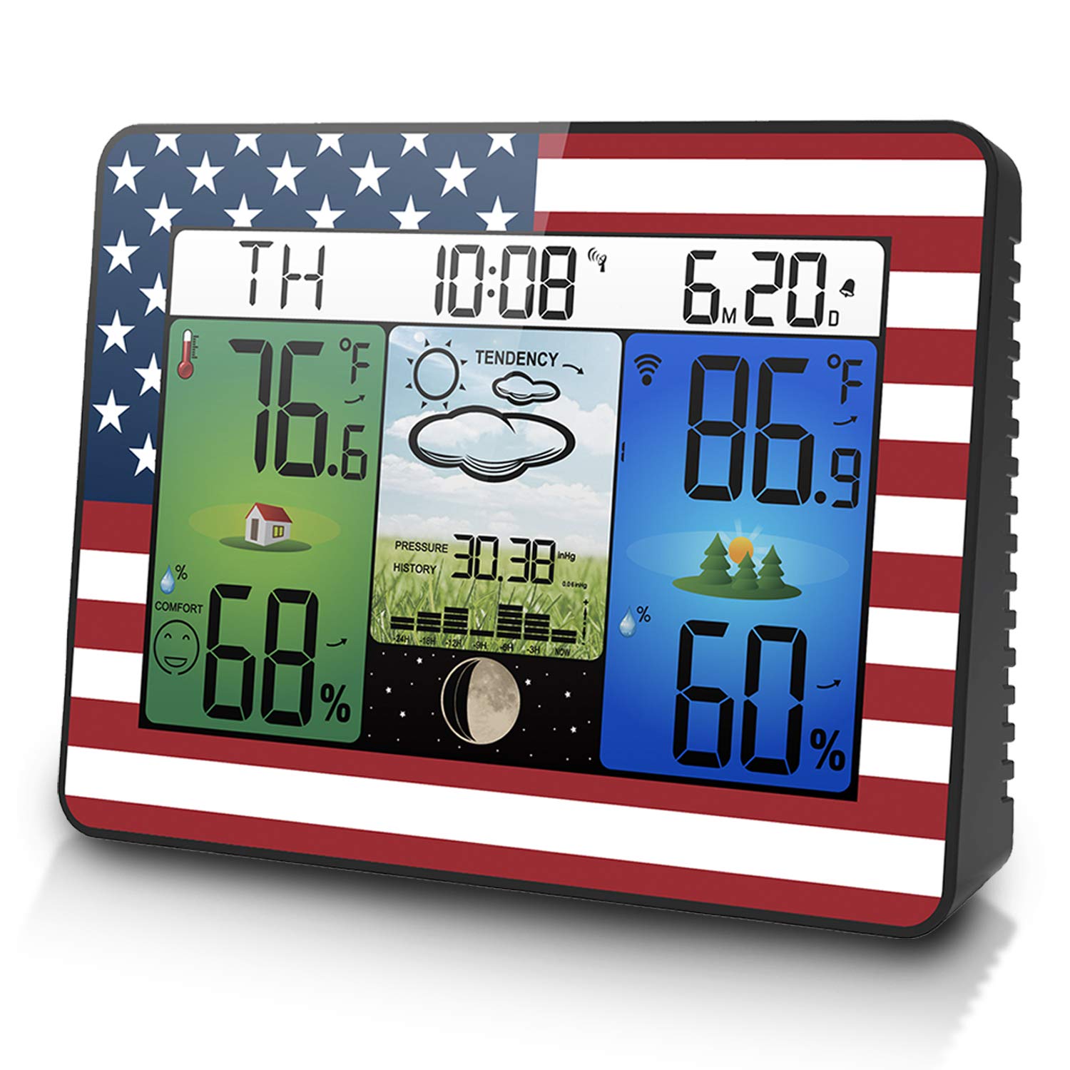 Buy Geevon Weather Station Home Wireless Indoor Outdoor Temperature ...