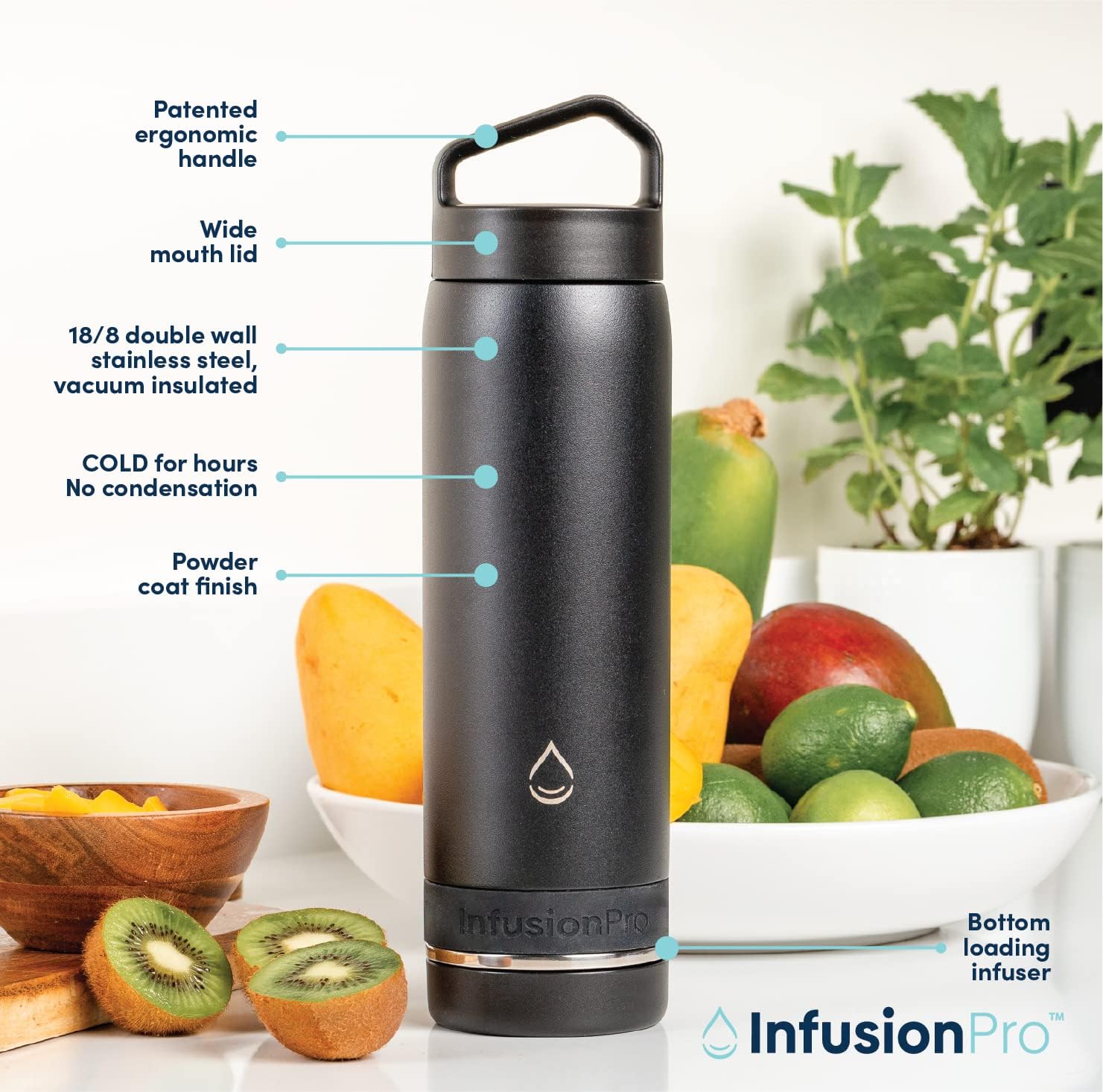 Infusion Pro Fruit Infuser Water Bottle - Vacuum Australia | Ubuy