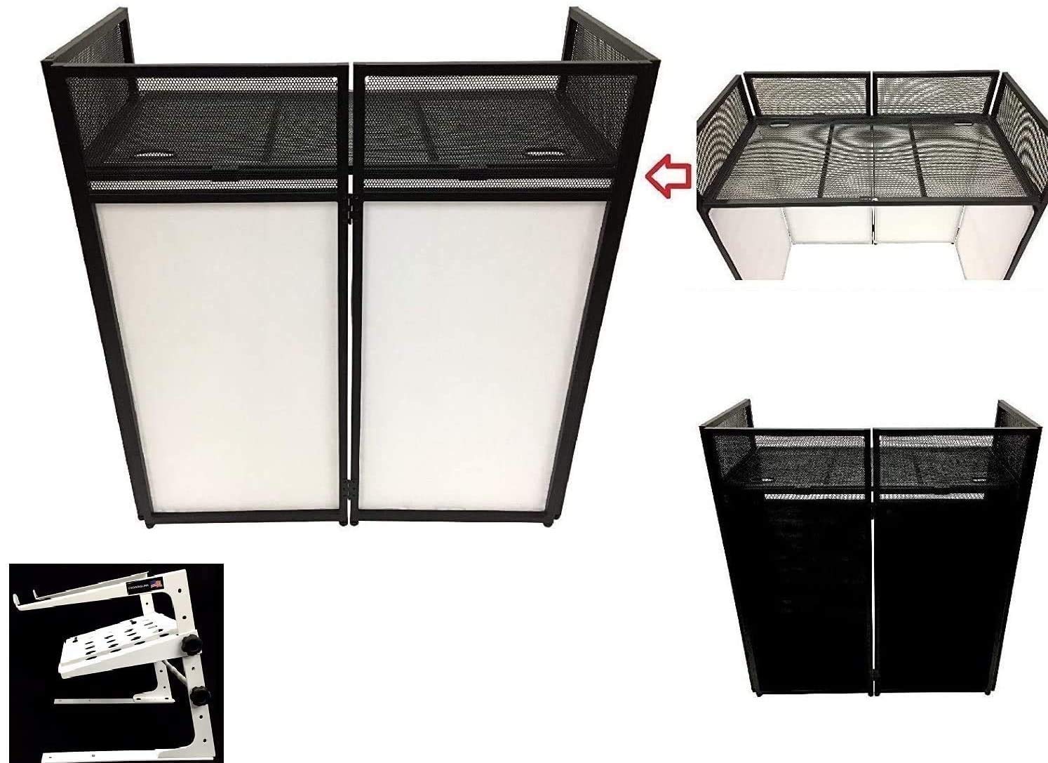 Buy DJ Event Facade White Black Scrim Metal Frame Booth 20 X 40