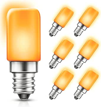 LOHAS Orange Night Light Bulbs, Orange LED Bulb, E12 Candelabra LED ...