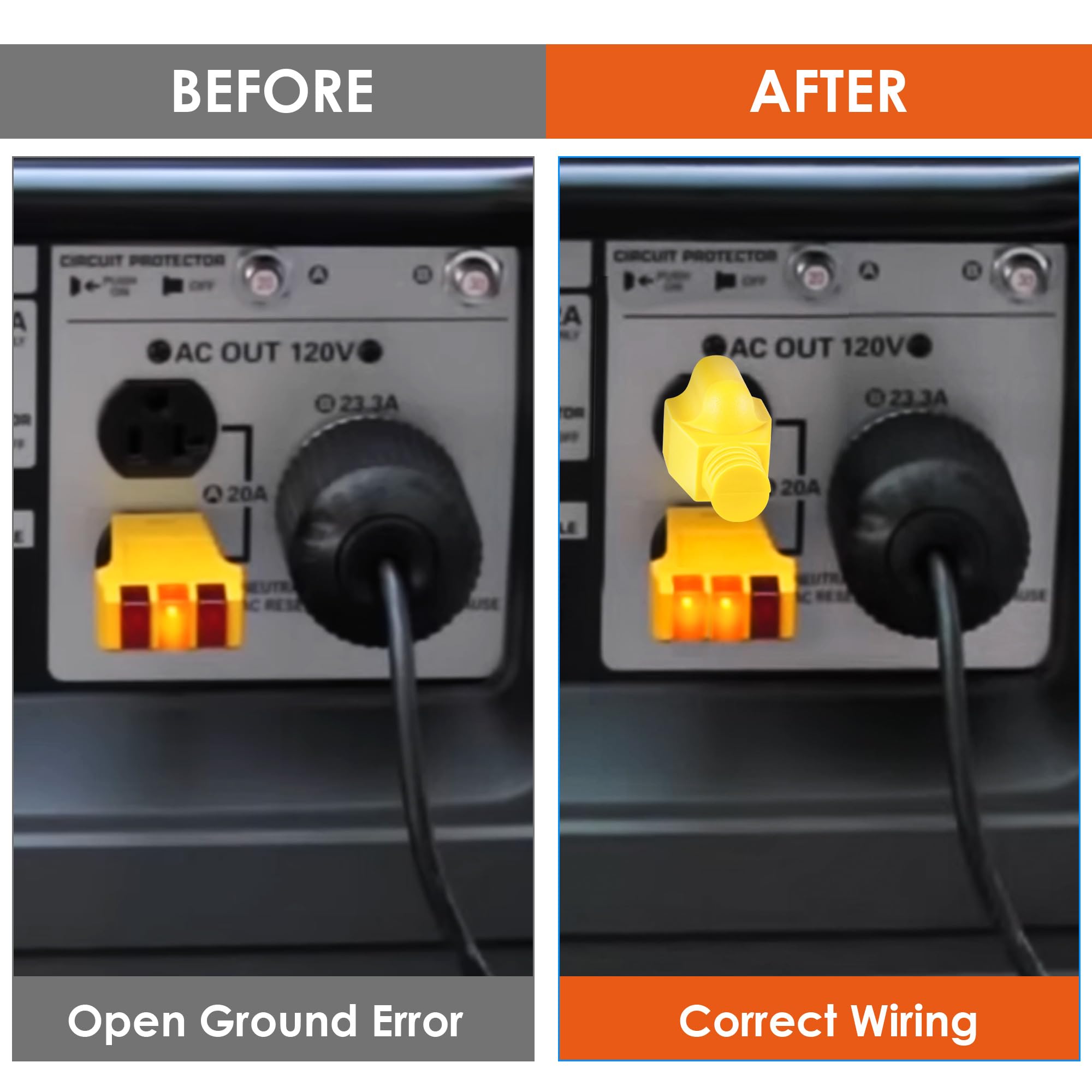 Snapklik.com : Neutral Ground Bonding Plug For Portable Inverter ...