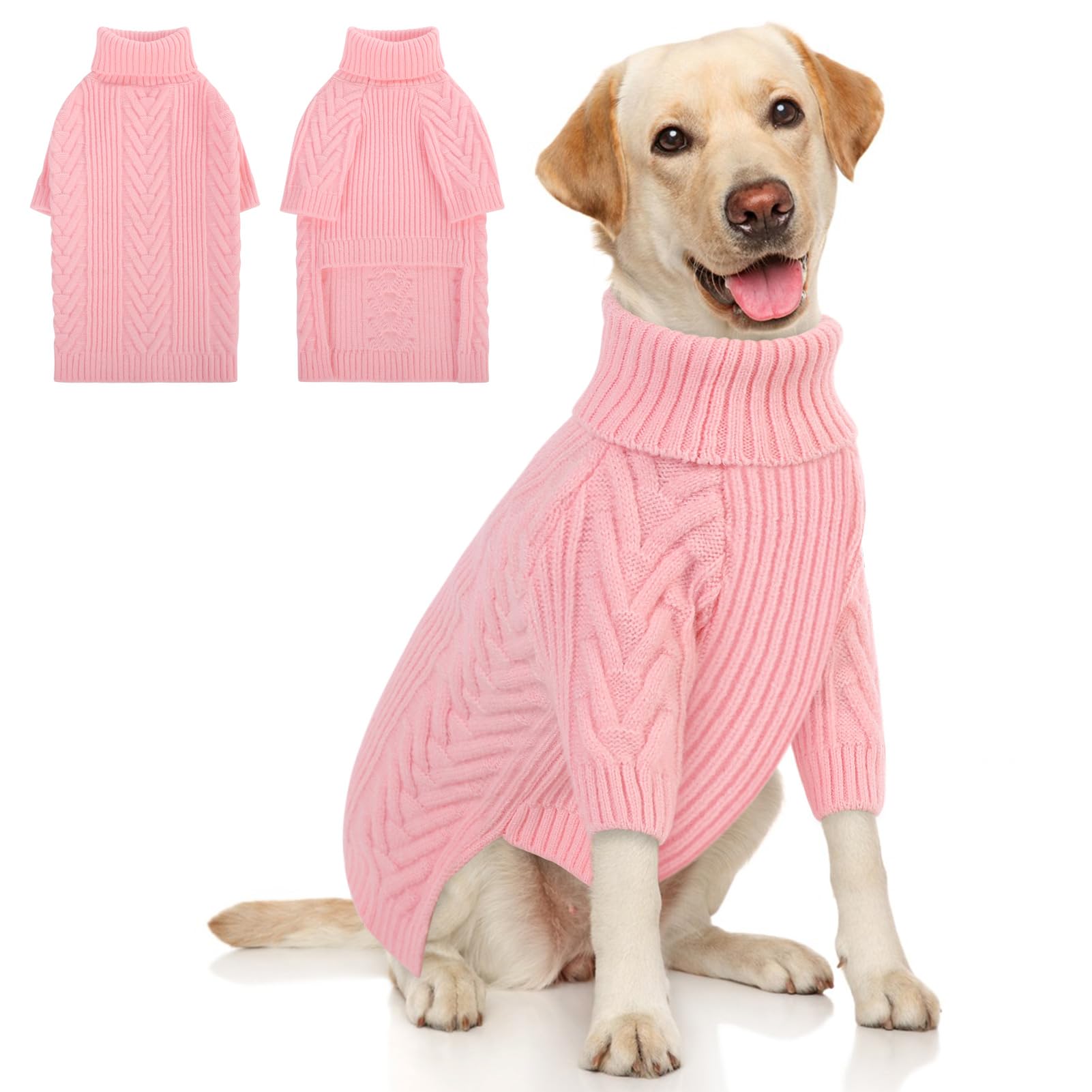 Amazon.com : Preferhouse Dog Knitted Sweaters for Medium Large Dogs ...