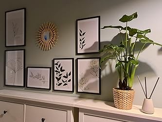 Amazon.de: BLATT PAPIER® 6er Boho Bilder Set Pampasgras (2x A3, 4x A4) Wandbilder, Poster Set ...