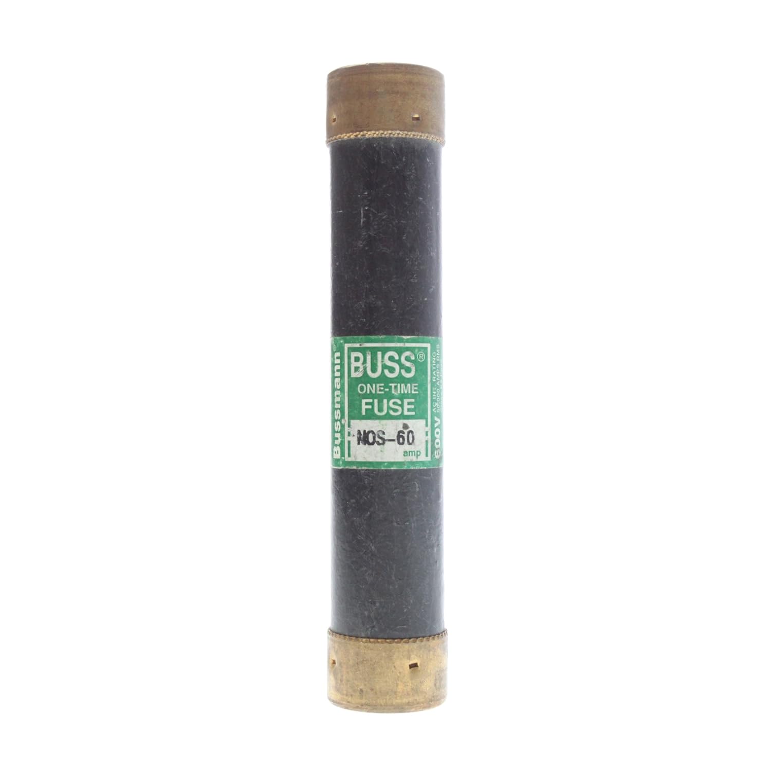 Cooper Bussmann NOS-60 Fuse, Buss One Time, Black: Cartridge Fuses ...