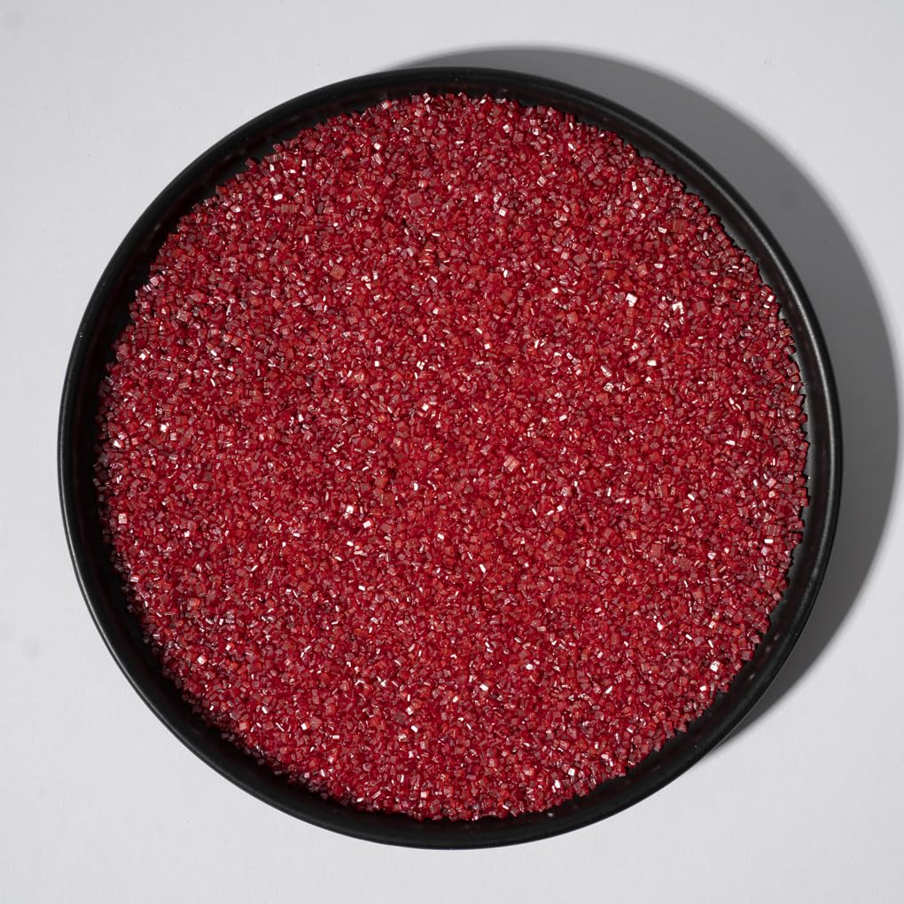 Snapklik.com : Red Sanding Sugar Edible Sugar Sprinkles For Cakes ...