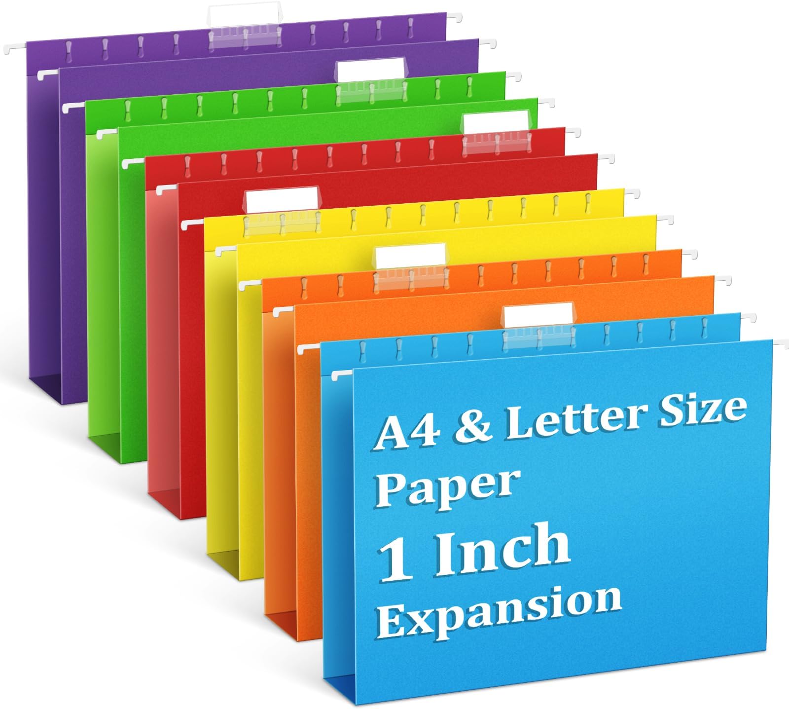 Amazon.com : V-Opitos 6 Pack 1 Inch Expansion Hanging File Folders ...