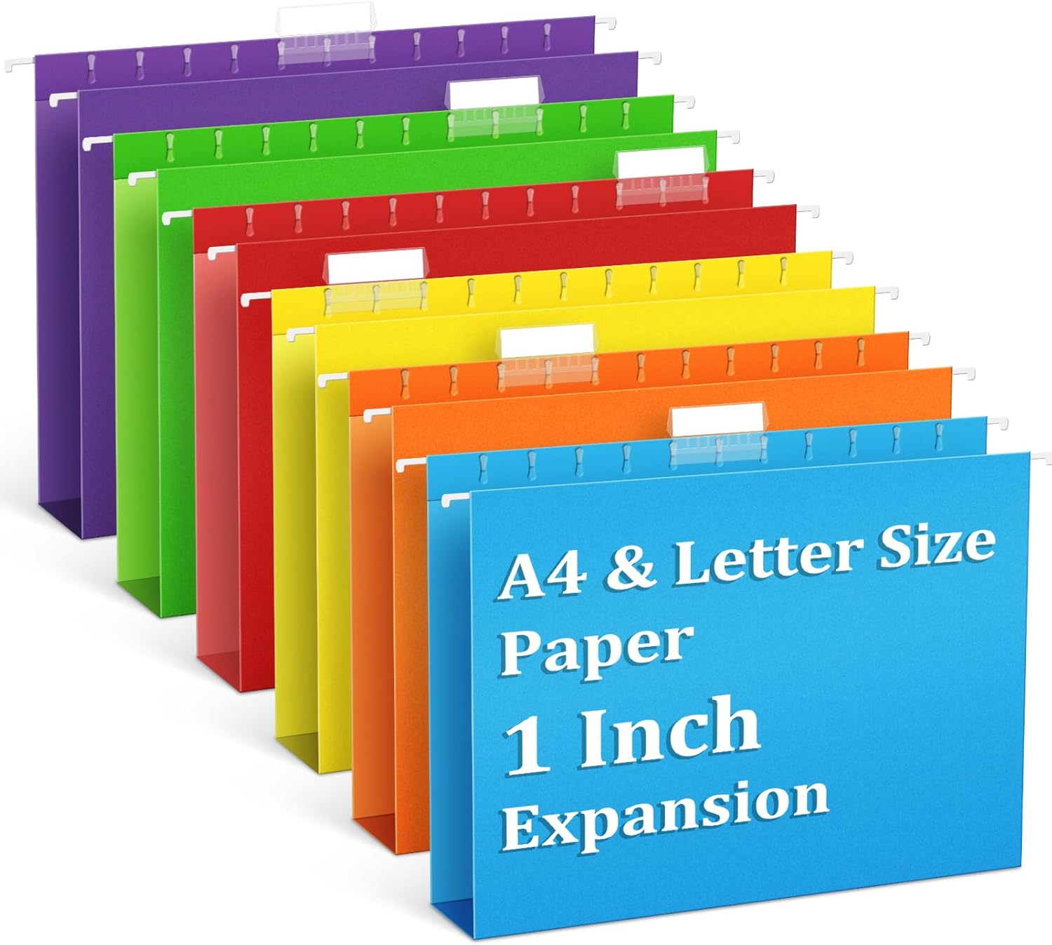 Amazon.com : V-Opitos 6 Pack 1 Inch Expansion Hanging File Folders ...