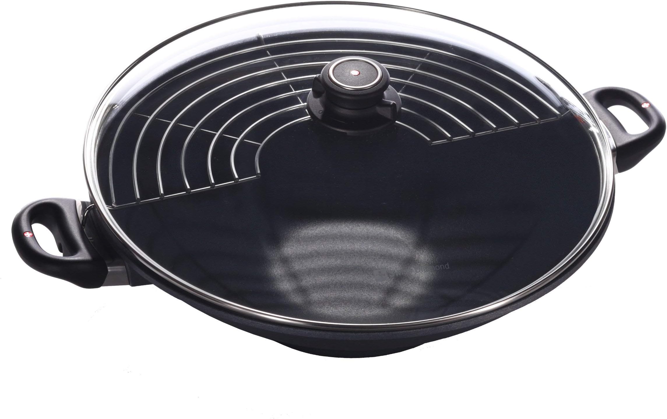 Amazon.com: HexClad Hybrid Nonstick 14-Inch Wok with Steel Lid, Stay ...
