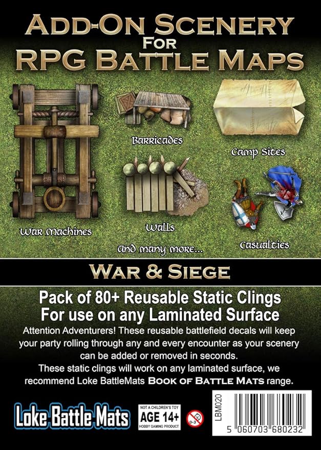 Amazon.com: Loke Add-On Scenery - War & Siege : Toys & Games