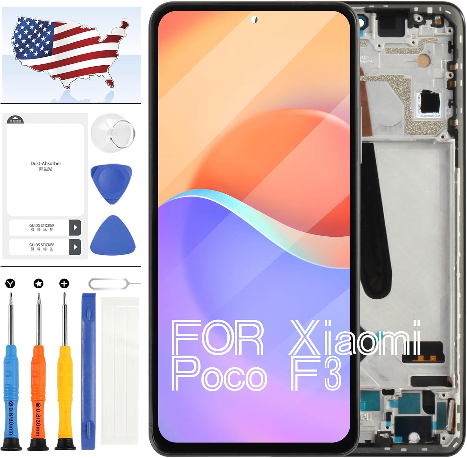 Amazon.com: TFT for Xiaomi Poco F3 Screen Replacement for Xiaomi MI 11X ...