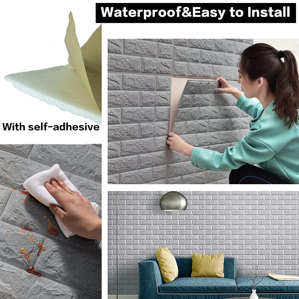 Snapklik.com : Sodeno 40 PCS Silvery 3D Wall Panels, 58 Sqfeet Coverage ...