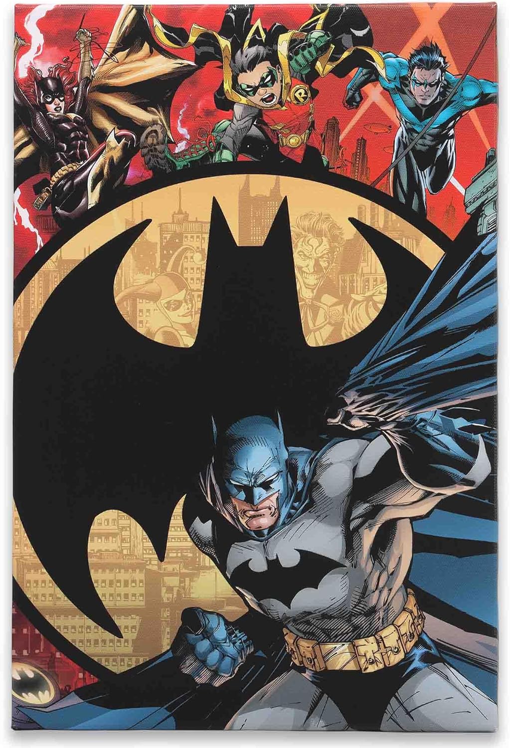 Amazon.com : DC Comics Batman and Family Gallery Wrapped Canvas Wall ...