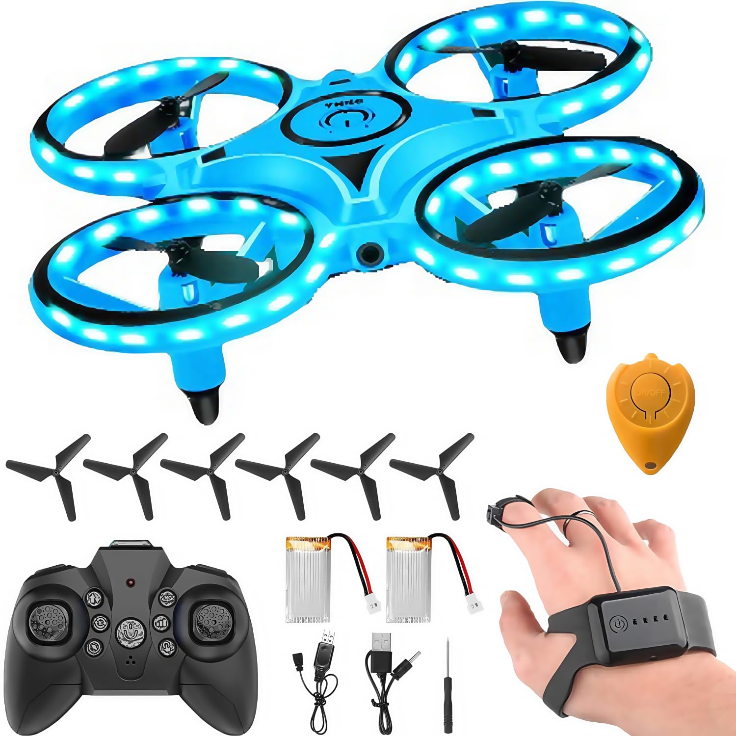 Amazon.com: 2025 Upgraded Hand Controlled Drone for Kids,Somatosensory ...