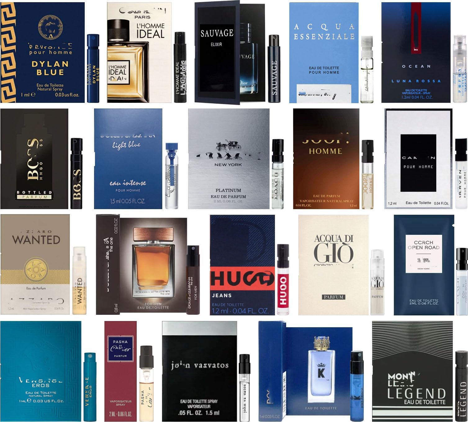 Amazon.com : JRoBeauty Cologne High End Designer Fragrance Sampler Set ...