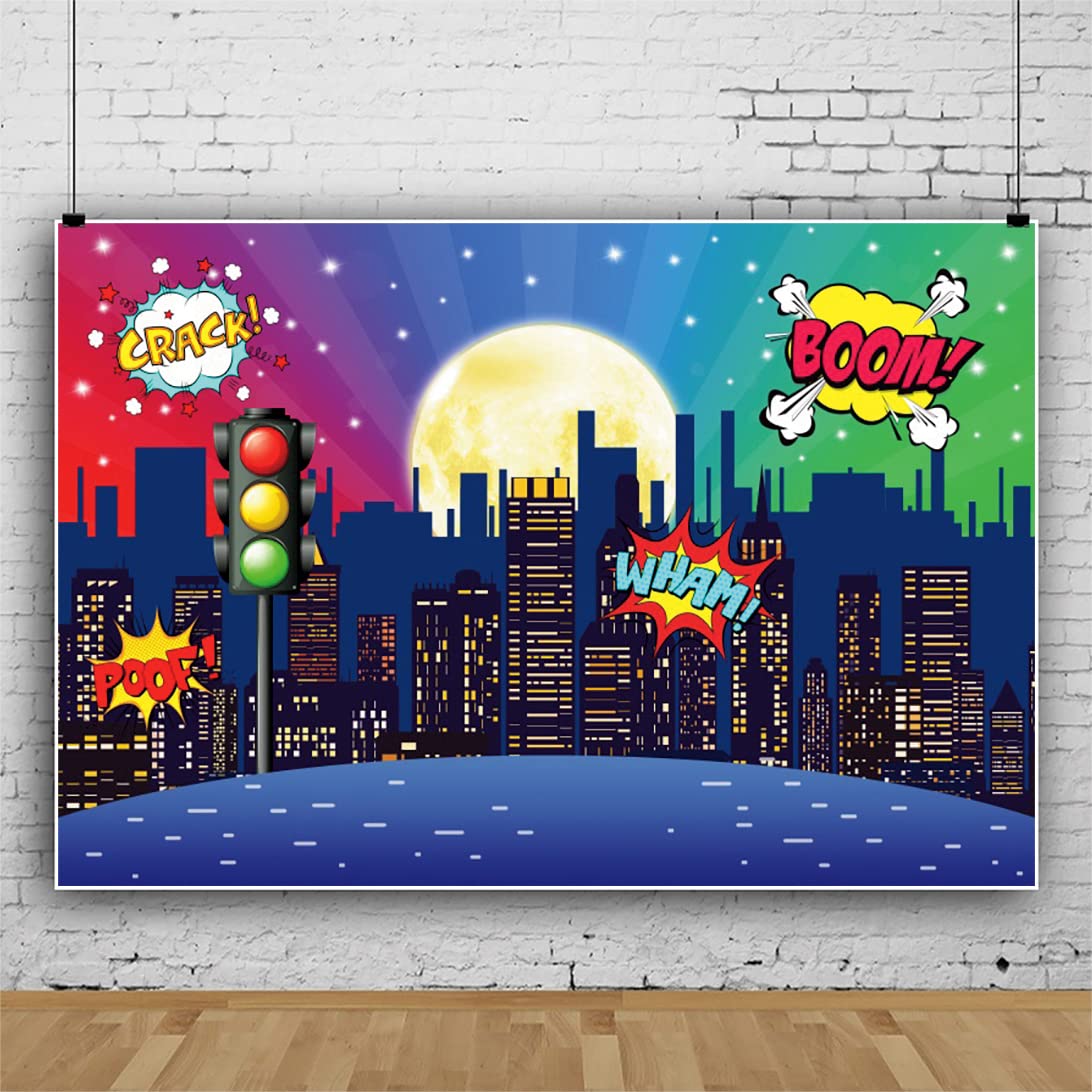 Superhero Cityscape Mural