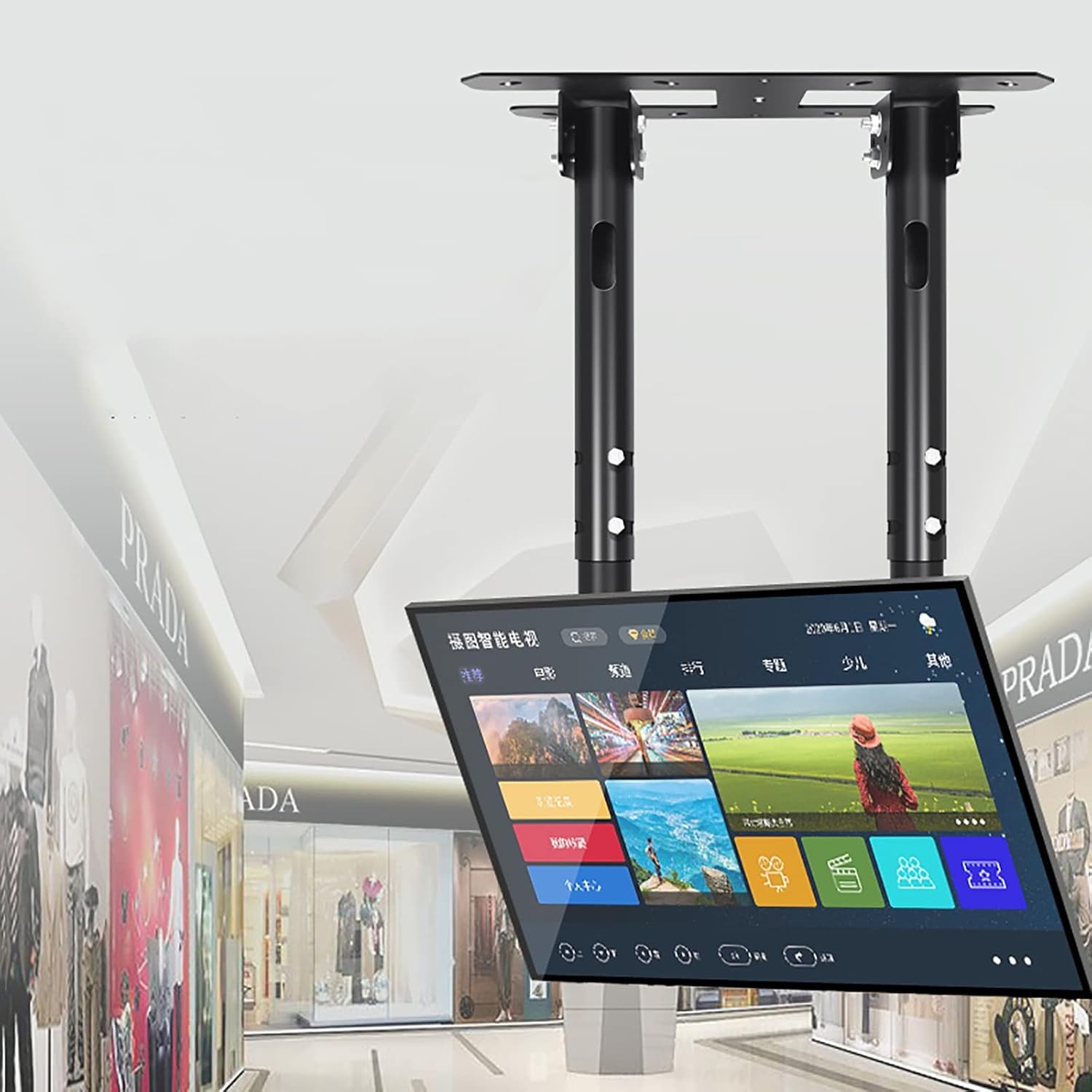 Amazon.com: Universal TV Stand TV Ceiling Mount, Height Adjustable TV ...