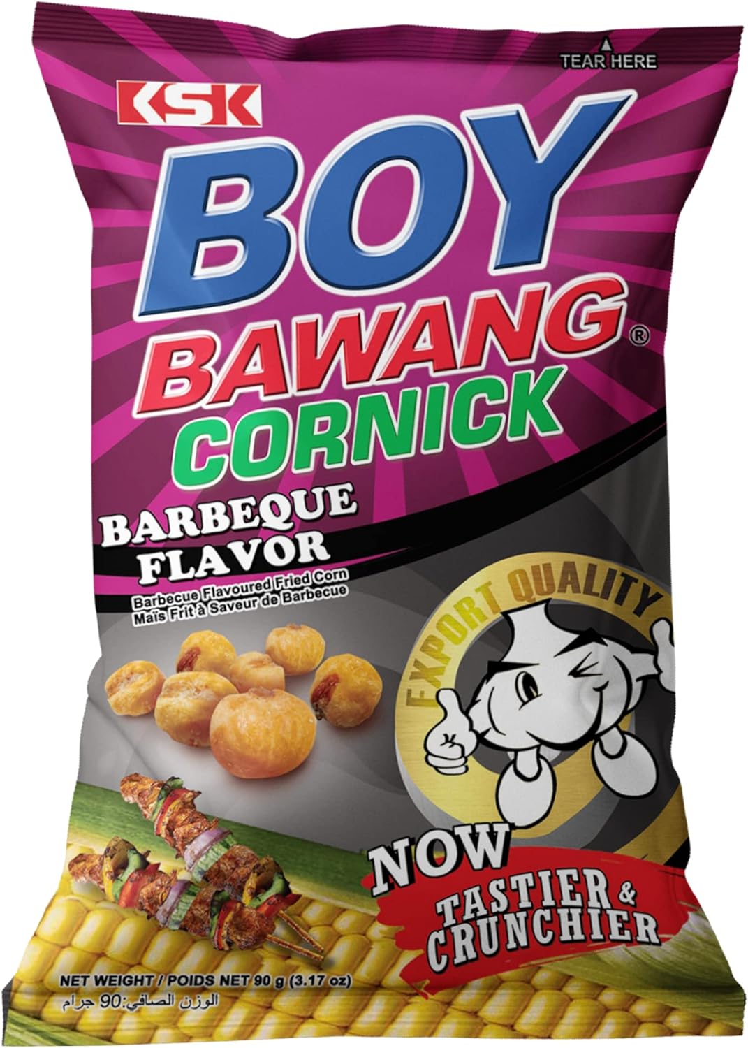 Boy Bawang ,Cornick Barbecue Snacks, 90g , Pack of 1 : Buy Online at ...