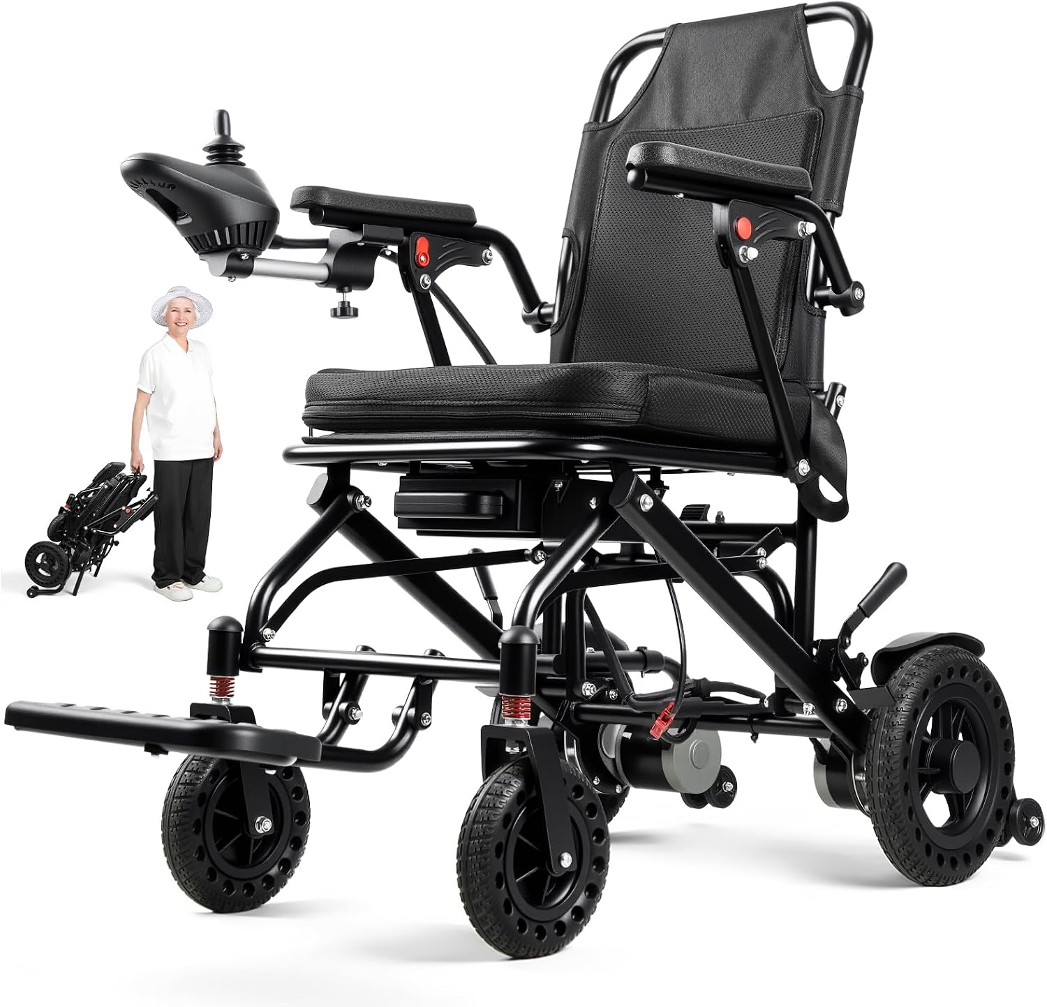 Amazon.com: Electric Wheelchairs for Adults, Upgrade 12 Miles Travel ...