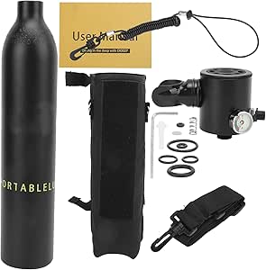 0.5L Oxygen Cylinder Set, Lightweight Breather Professional and Amateur ...