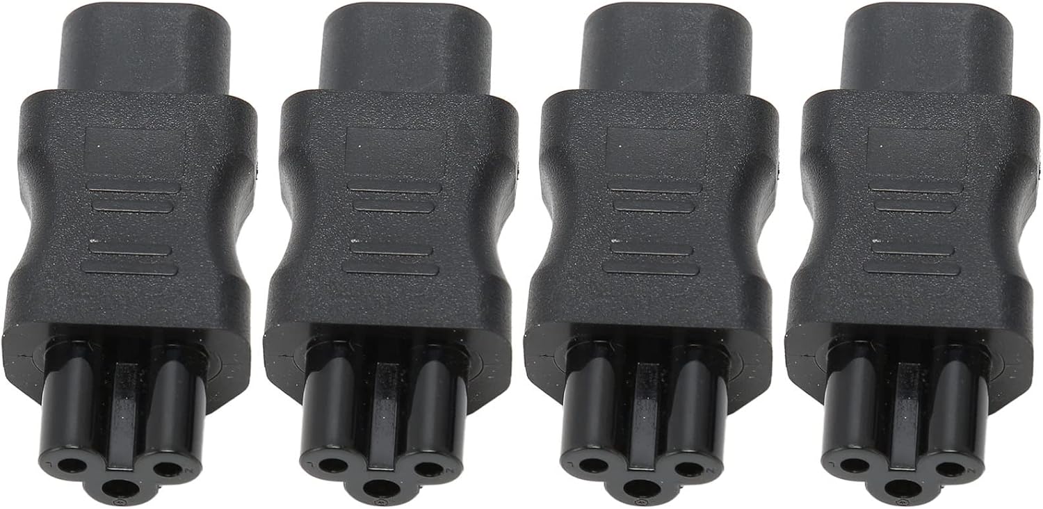 Power Cord Adapter Connector, IEC320 C8 to C5 10A 250V 2.5A 250V Stable ...