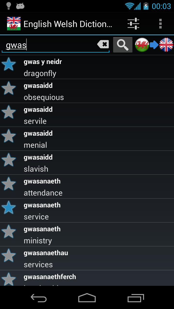 Offline English Welsh Dictionary - App on the Amazon Appstore