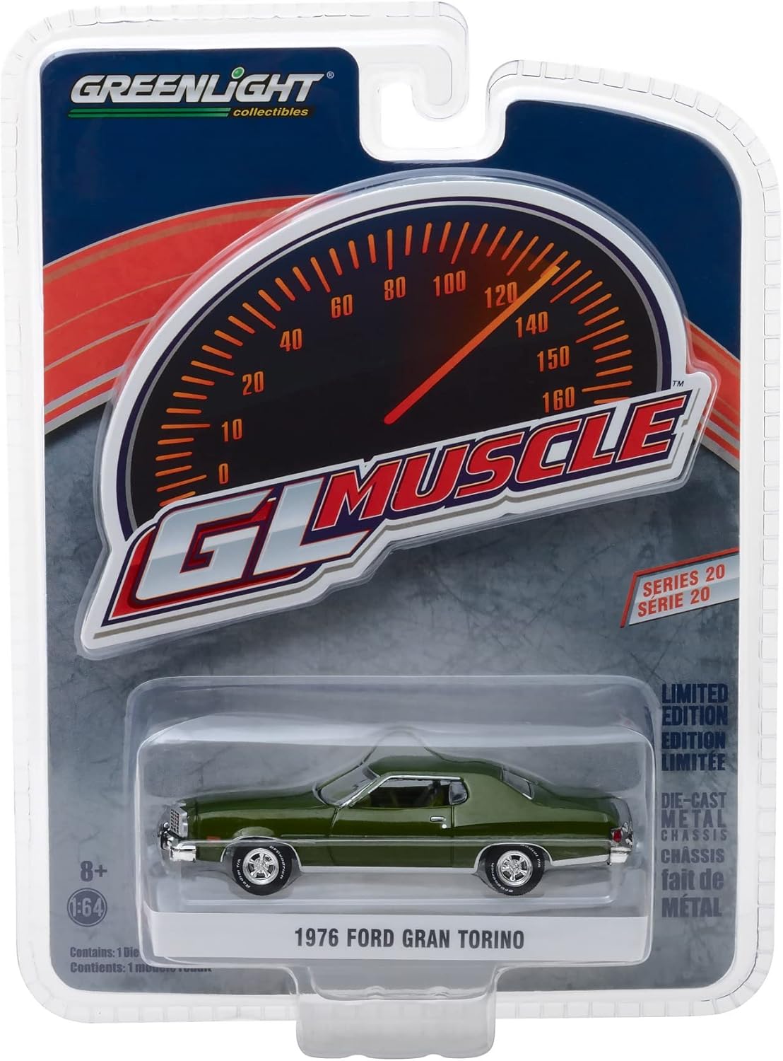 Amazon.com: Greenlight 1:64 Greenlight Muscle Series 20-1976 Fo*d Gran ...